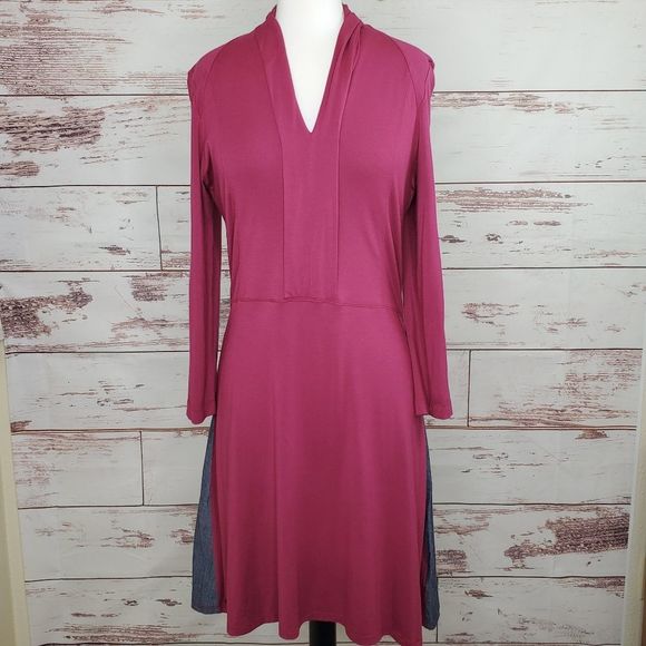 Lole | Dresses | Lole 34 Sleeve Soft Two Tone Athleisure Dress | Poshmark